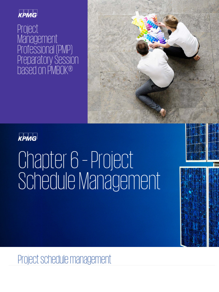 KPMG-PMP-Training-material-Module 6 Schedule Management | PDF | Project ...