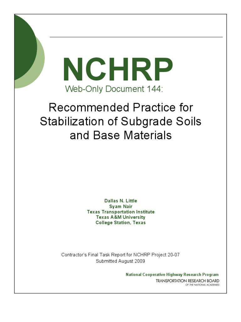 Soil Stabilization in Subgrade | PDF | Fly Ash | Soil