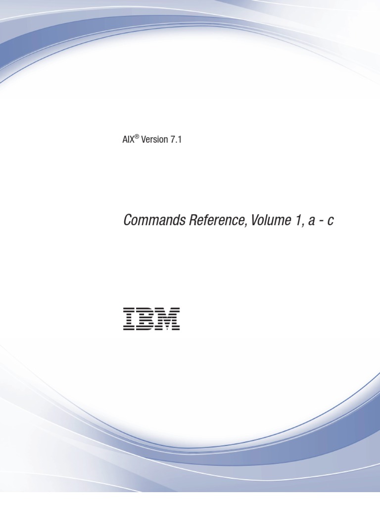Aix R Version 71 Commands Reference V Ibm Pdf Command Line Interface Operating System