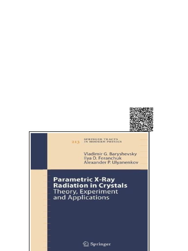 (Ebook) Parametric X-Ray Radiation in Crystals: Theory, Experiment and ...