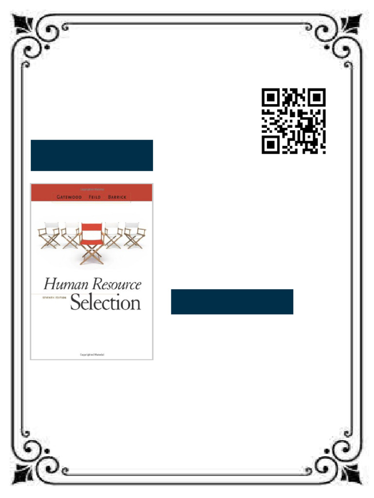 Human Resource Selection 7th Edition Robert Gatewood Ebook Testbank ...