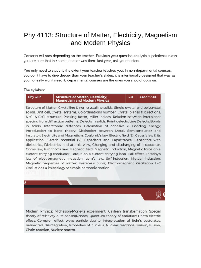 Phy, Chem, Math | PDF | Electric Field | Crystal Structure