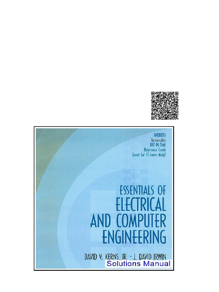 Essentials Of Electrical And Computer Engineering 1st Edition Kerns Solutions Manual | PDF ...