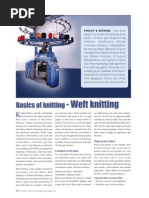Weft Knitted Structures Overview | PDF | Knitting | Textiles