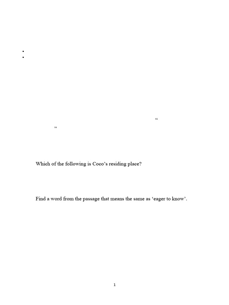 Class 3 Annual Dav Questions | PDF | Bears