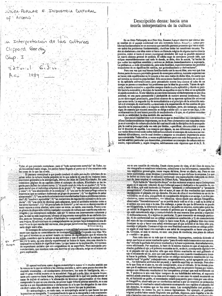 02---Geertz---Descripcion-densa | PDF