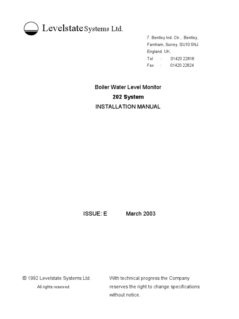 202 Manual Hydra Step | PDF | Relay | Boiler