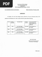 ROPA 2019 Pay Matrix for West Bengal | PDF | Employment | Civil Service