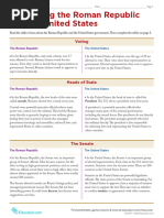 Roman Republic vs. U.S. Government | PDF | Tribune | Roman Republic