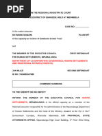 Application For Default Judgement | PDF | Default Judgment | Summons