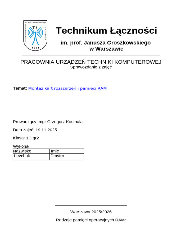 Karty I RAM | PDF