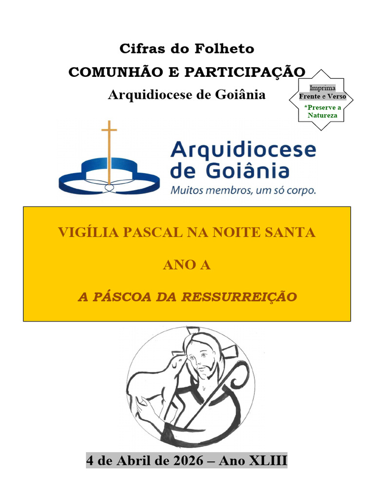 22 VII Vigilia Pascal 4 Abr 26 | PDF | Páscoa | Eucaristia