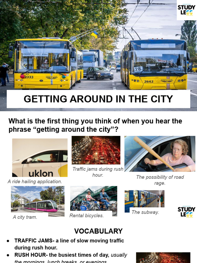 Getting Around in The City | PDF | Commuting | Land Transport