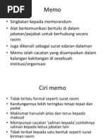 Beza Surat Rasmi Dan Memo | PDF