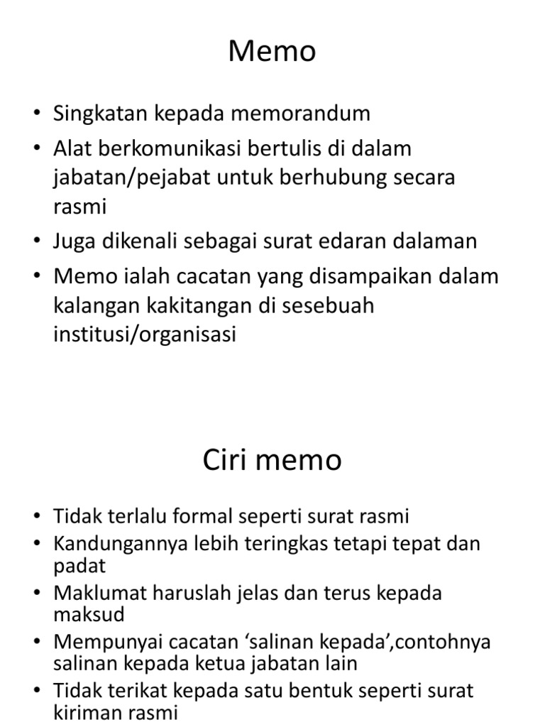 BMK Memo | PDF