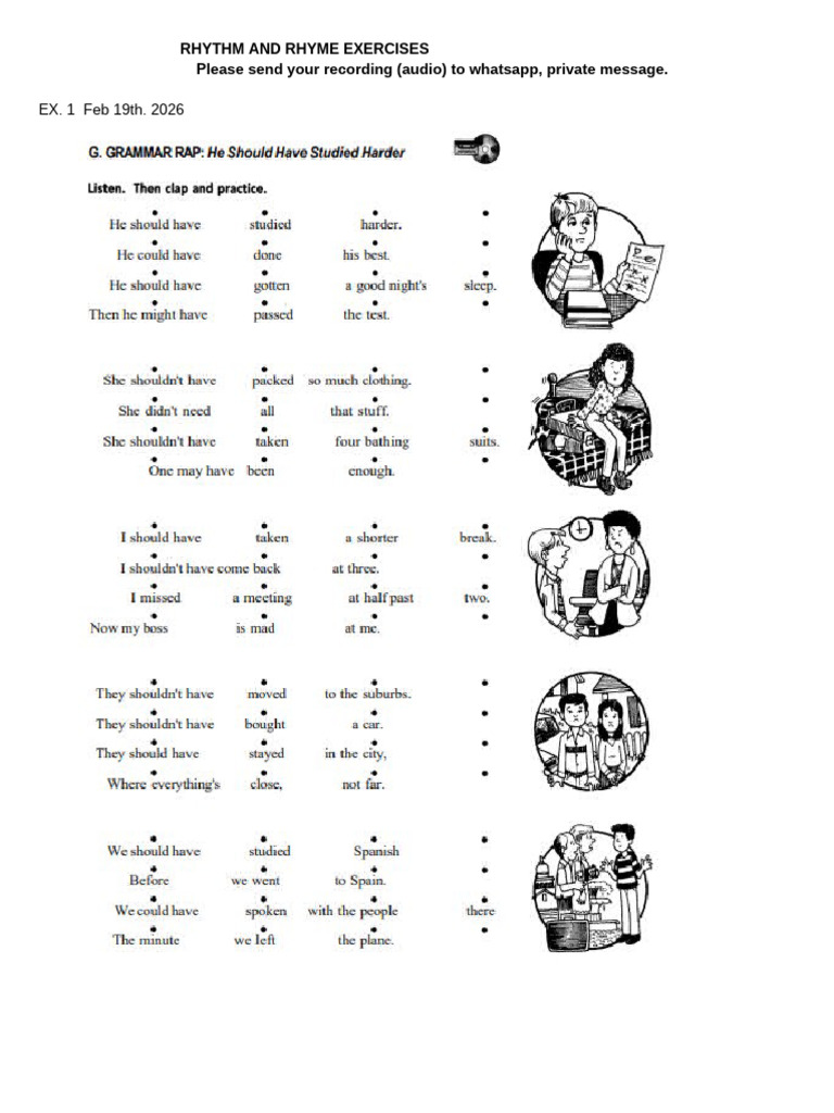 Rhythm and Rhyme Exercises Level 4 | PDF