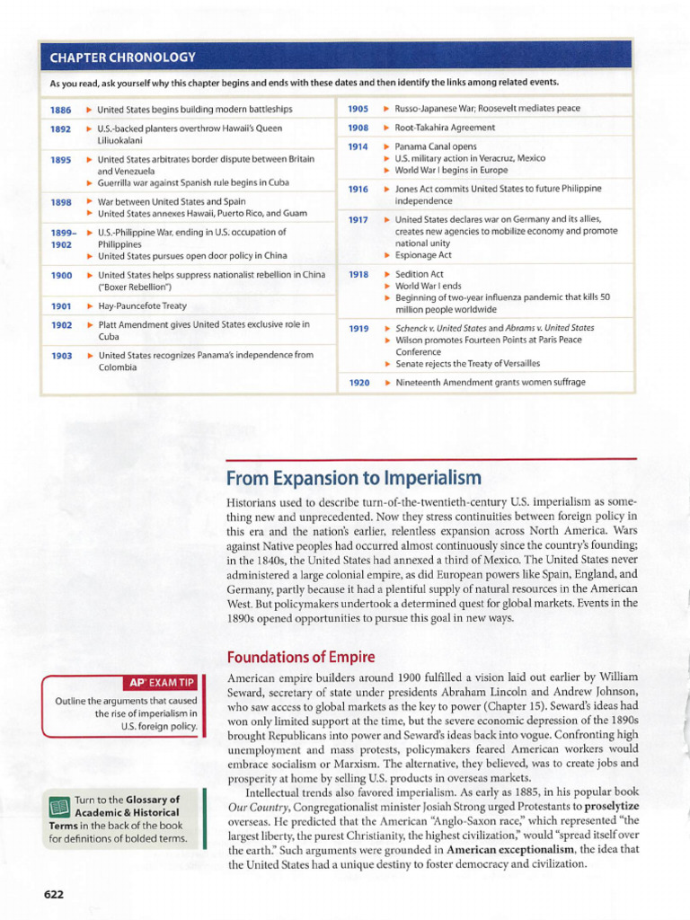 Henretta, New Imperialism & Spanish-American War | PDF