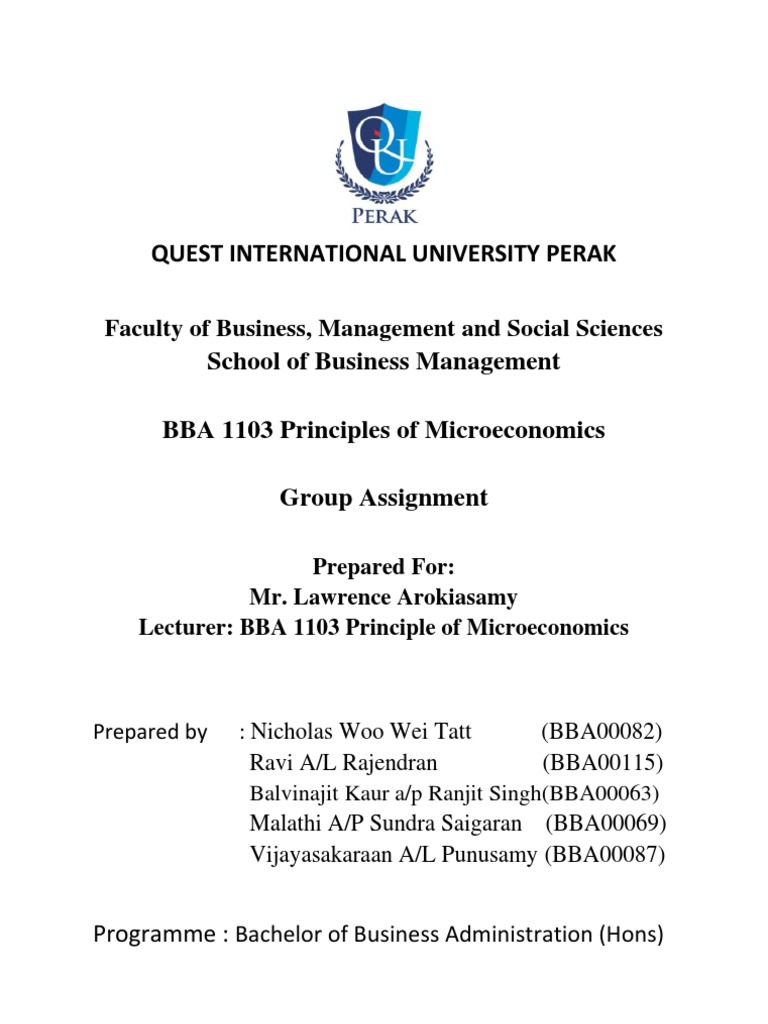 Quest International University Perak | PDF | Subsidy | Market Failure