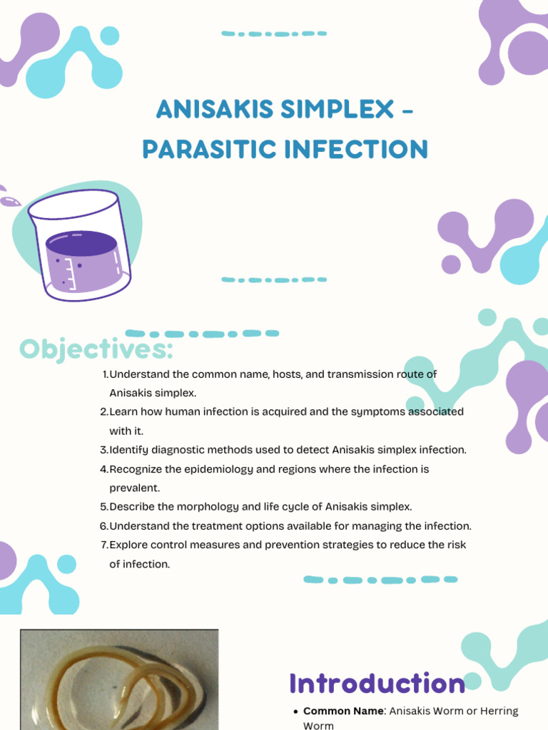 Anisakis Simplex Parasitic Infection | PDF | Diseases And Disorders ...
