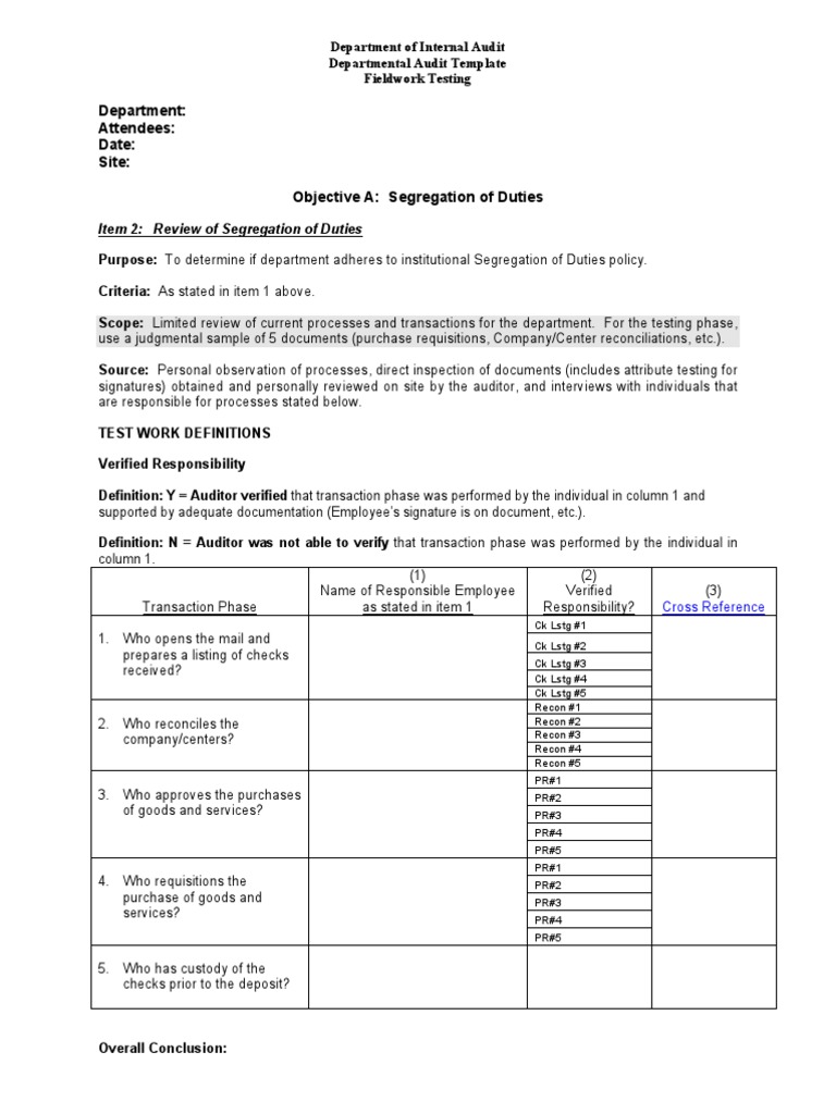 AP Departmental Audit | Audit | Internal Audit