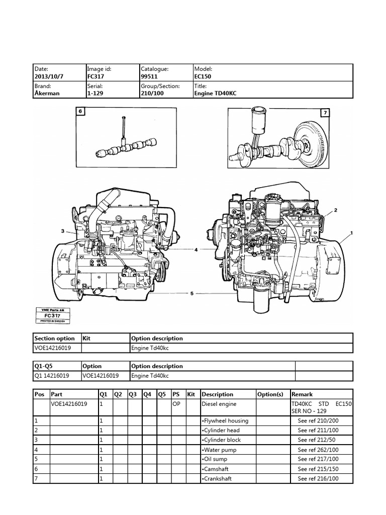 Volvo Ec150 Akerman Excavator-Pm | PDF | Valve | Engine Technology