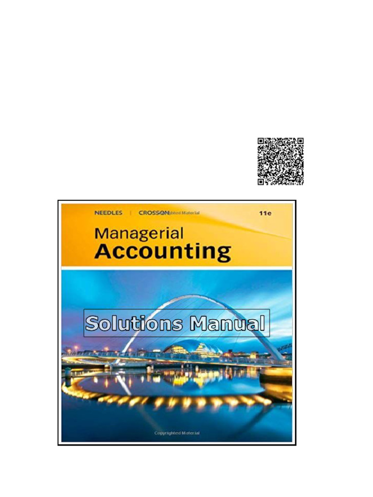 Managerial Accounting 9th Edition Crosson Solutions Manual | PDF ...