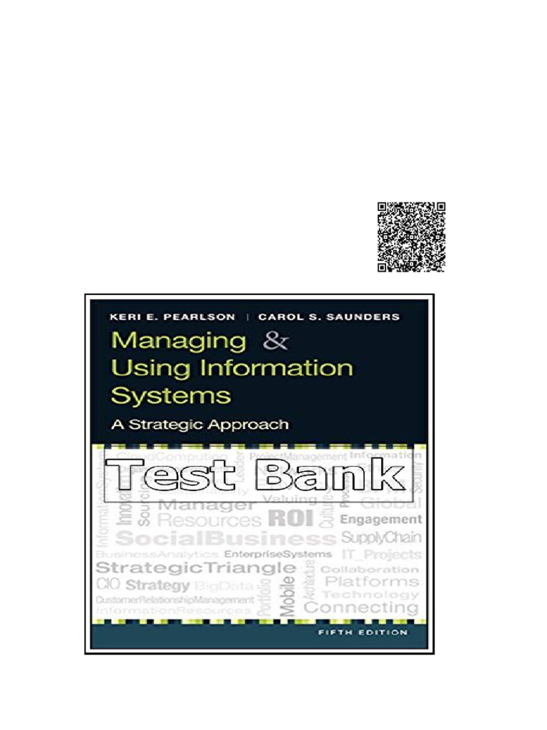 Managing and Using Information System 5th Edition Pearlson Test Bank ...