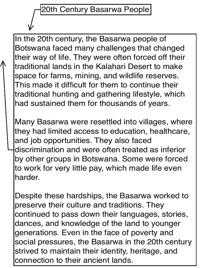 20th Century Basarwa People | PDF