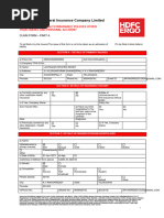 HDFC ERGO Health Insurance Claim Form | PDF | Identity Document | Receipt