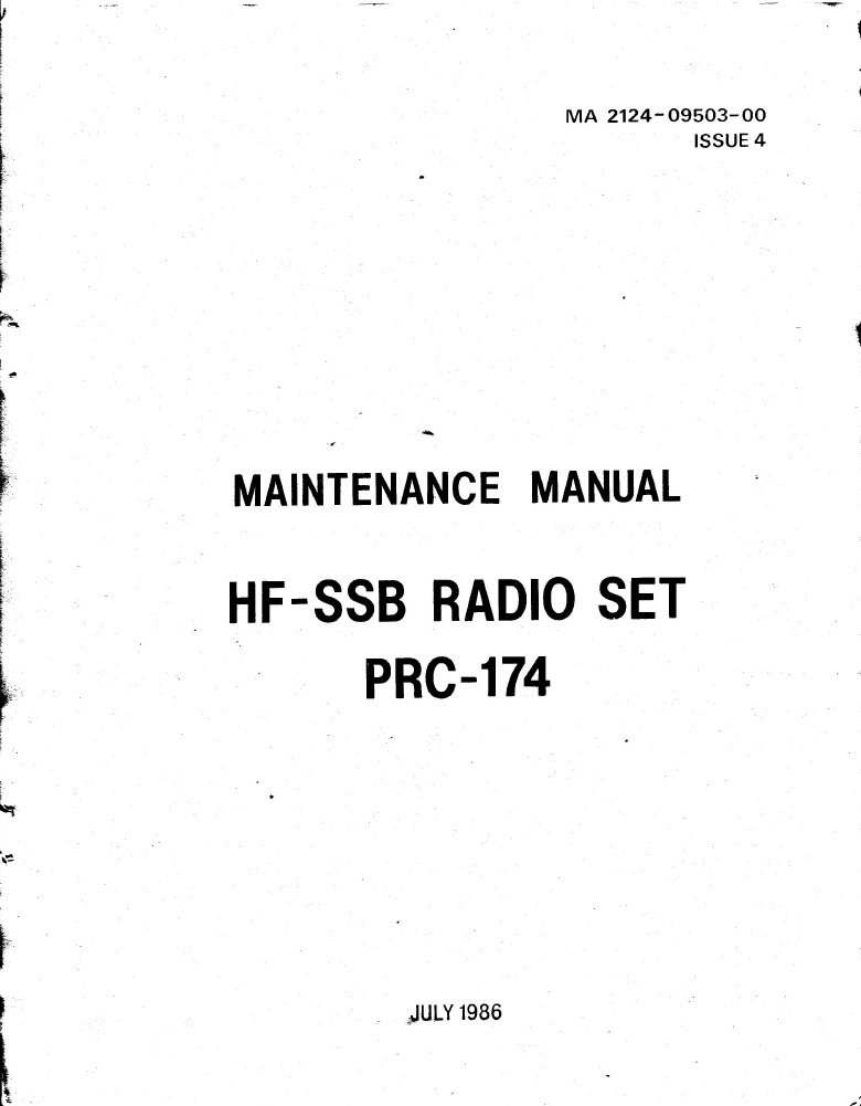 PRC 174 Maint | PDF