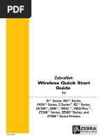 Zebra Printer IP Address Setup Guide | PDF | Computers