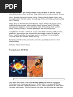 Acharya Kanad: Pioneer of Atomic Theory | PDF | Matter | Science
