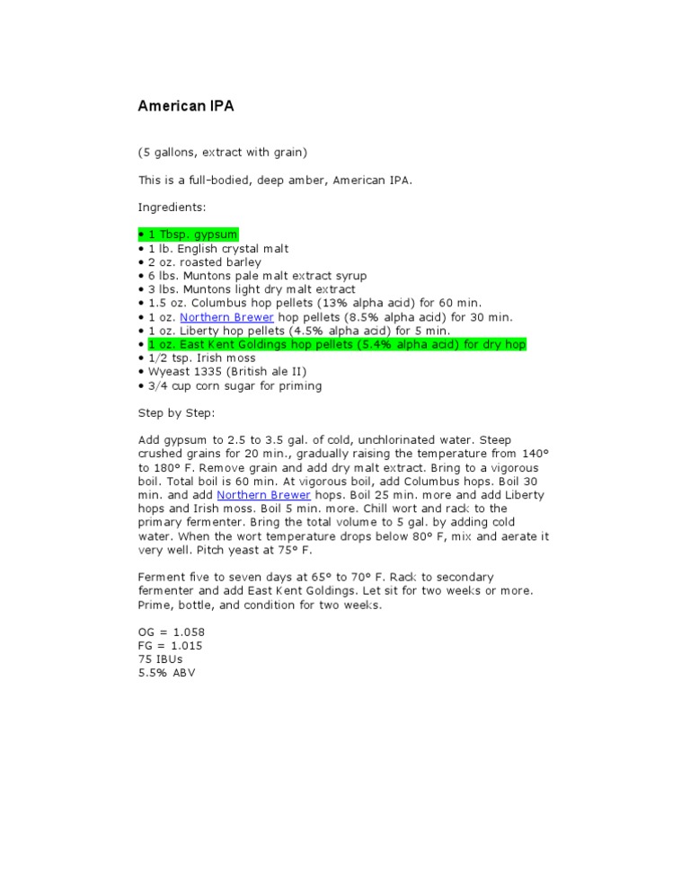American IPA | PDF