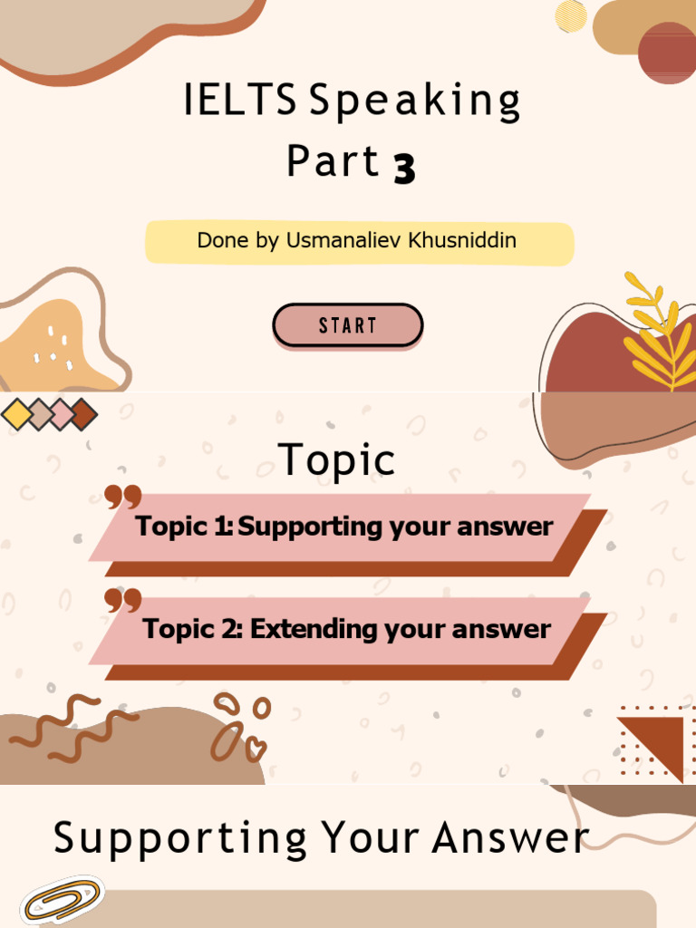 Speaking Part 3 More Tactics | PDF