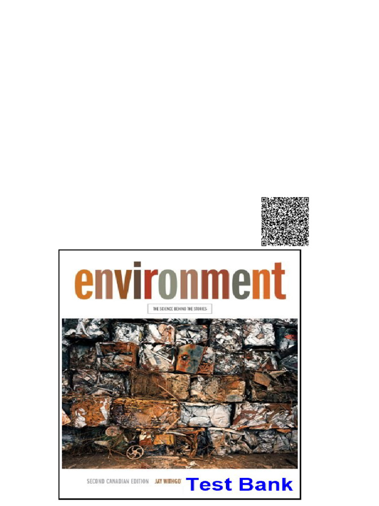 Environment The Science Behind The Stories Second Canadian Edition With ...