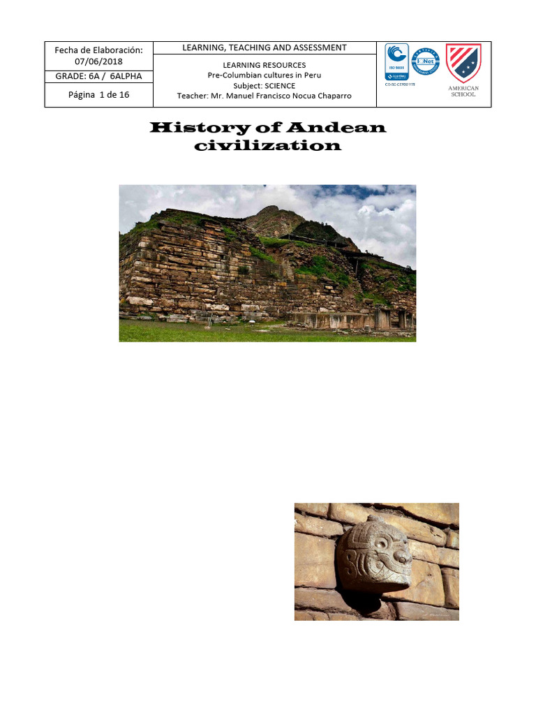 History of Andean Civilization | PDF