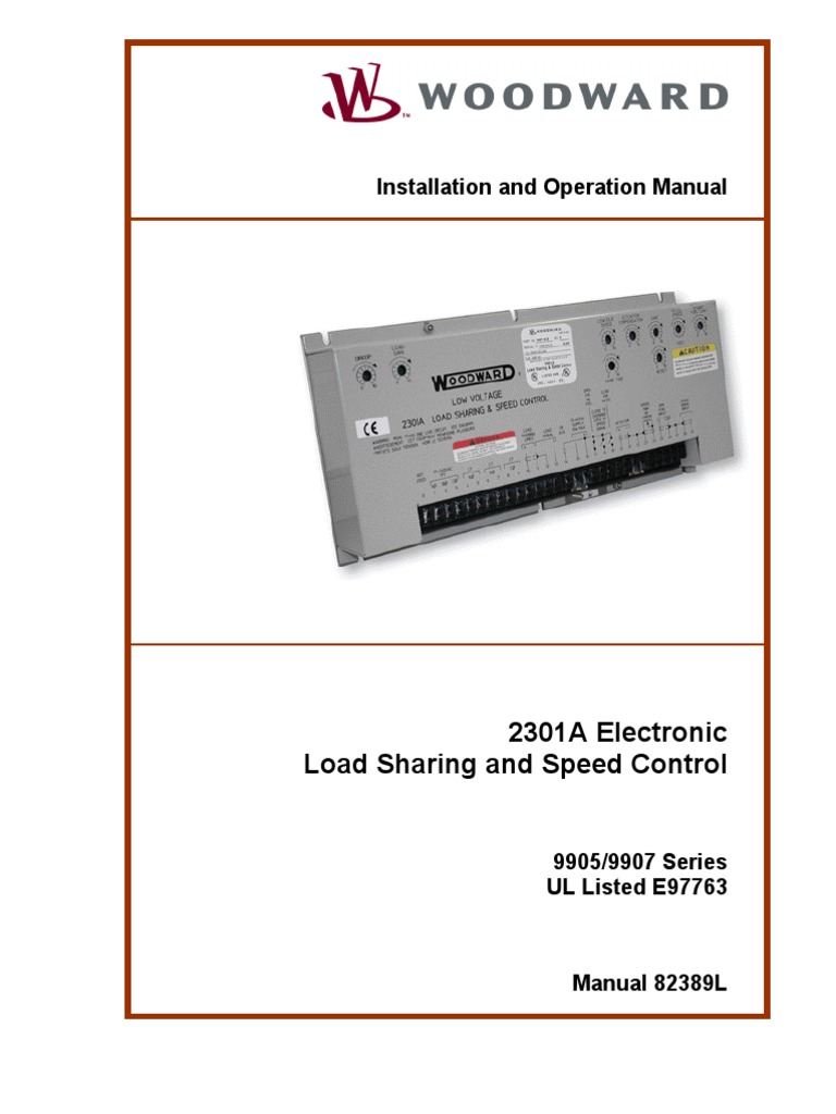 Woodward 9905 | PDF | Cable | Electrical Wiring