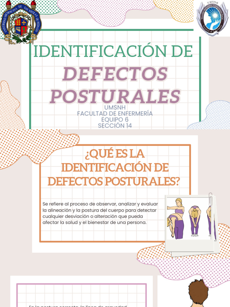 Identificación de Defectos Posturales-Equipo6 | PDF