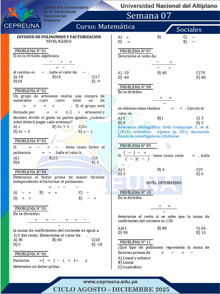 Semana7 Est | PDF | Factorización | Matemáticas discretas