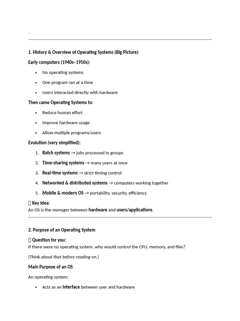 History of Operating Systems | PDF