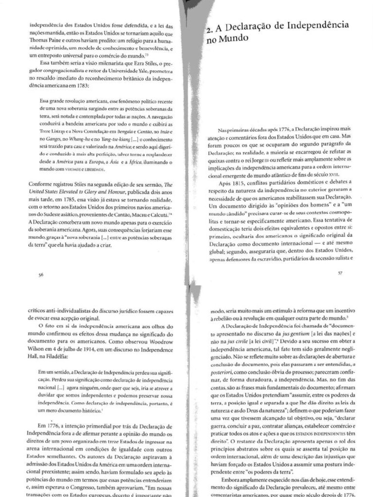 ARMITAGE, DavidM - Declaração de Independência - Uma História Global | PDF