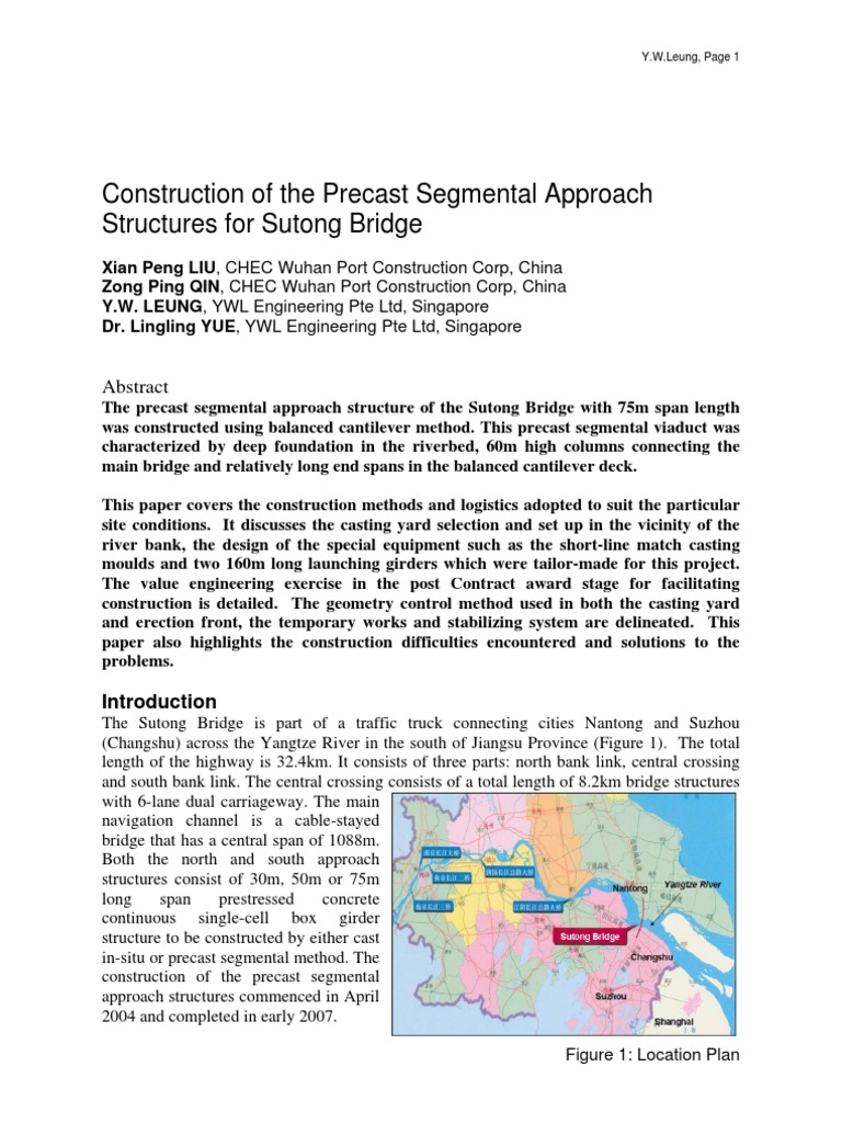 Segmental Construction | PDF | Deep Foundation | Prestressed Concrete