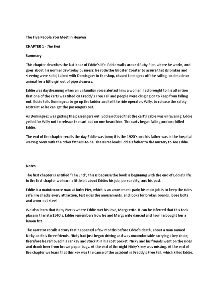 The Five People You Meet in Heaven | PDF