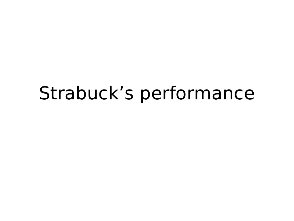 Starbucks Performance | PDF | Starbucks | Retail