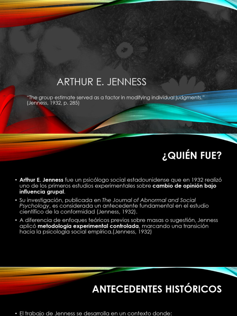 Arthur E. Jenness-Presentacion Biográfica | PDF | Psicología Social ...