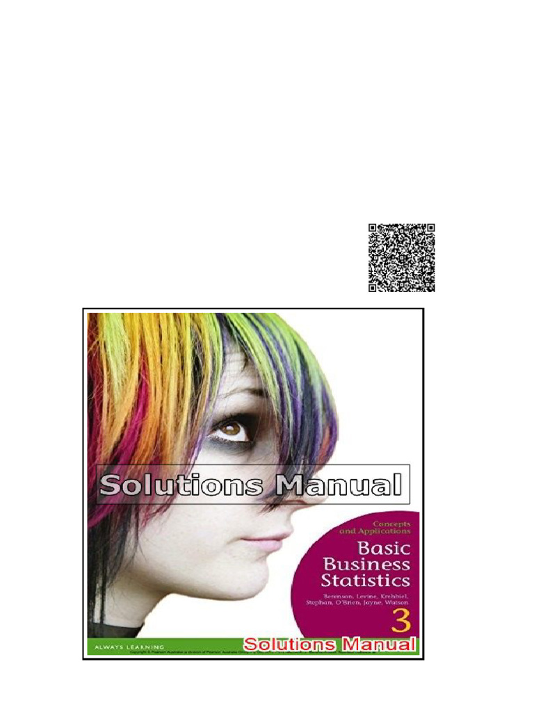 Basic Business Statistics Concepts and Applicationsby 3rd Edition ...