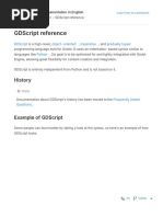 GDScript Basics Cheat Sheet | PDF