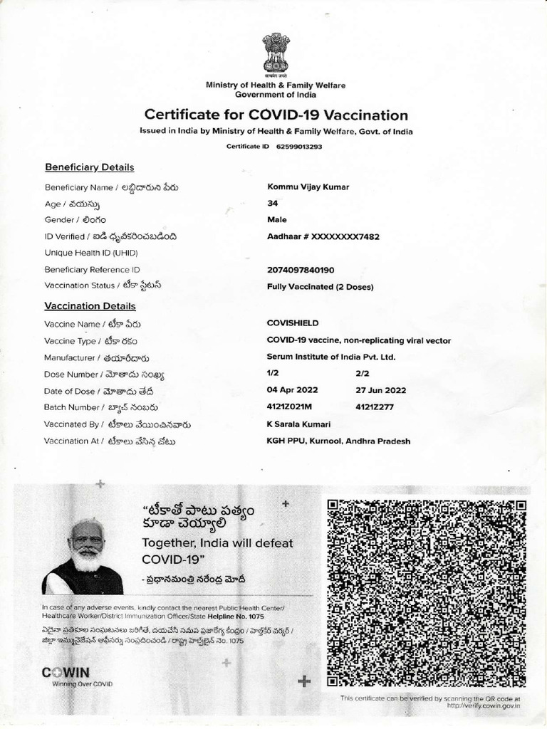 Covid Certificate | PDF