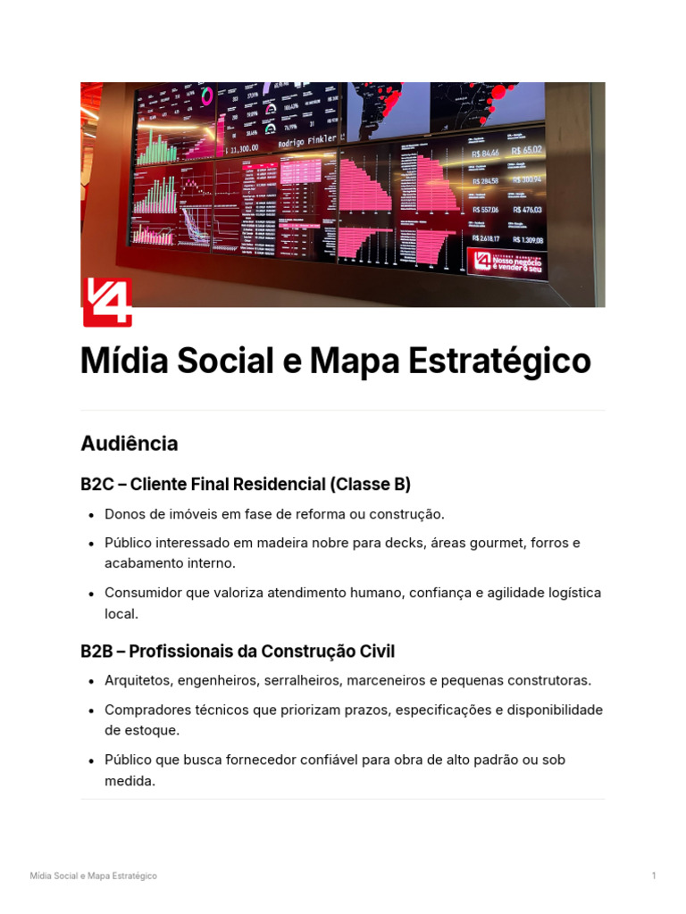 Bétel - Mídia Social e Mapa Estratégico | PDF | Business | Marketing