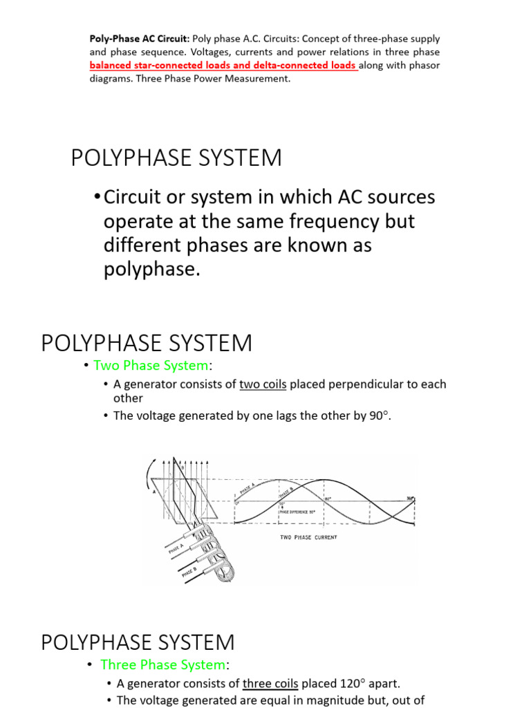 Polyphase System Unit 5 Part B | PDF